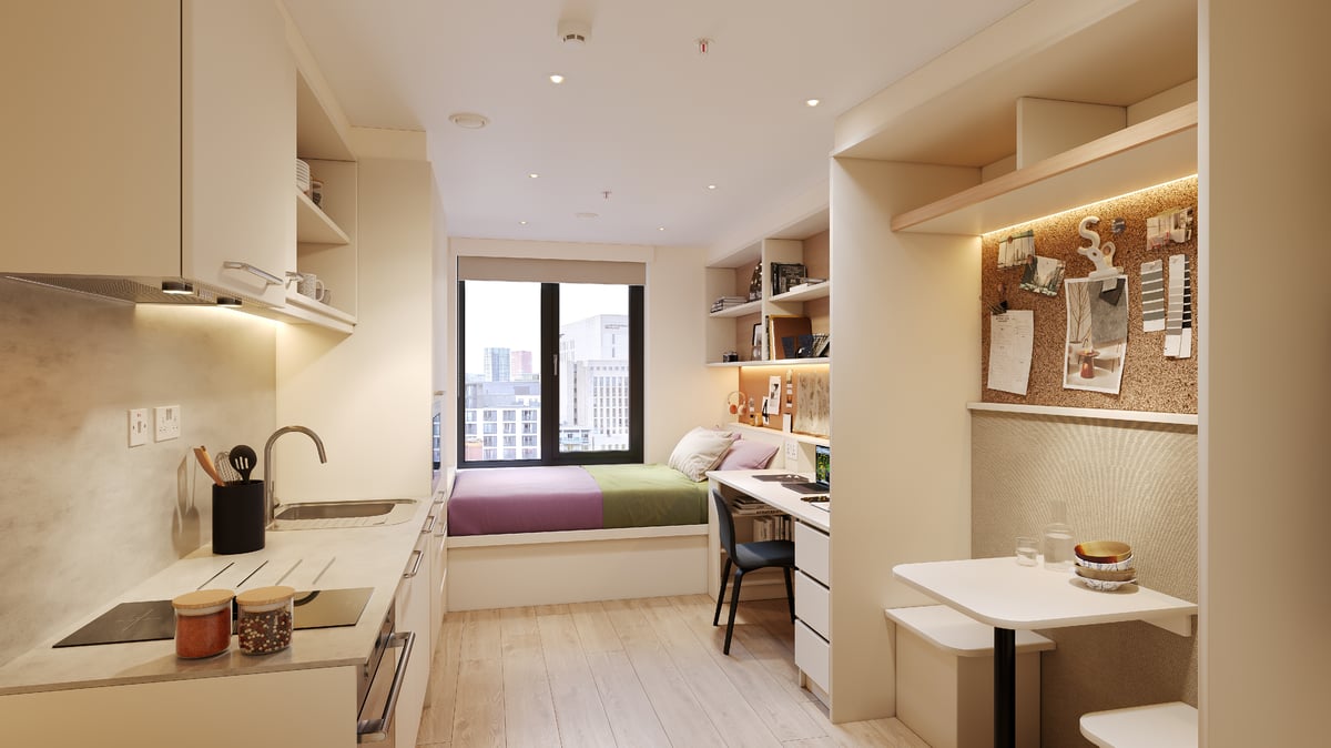 Penthouse Studio Dlx Plus to let at iQ Chandos House, 11 Granby Row ...